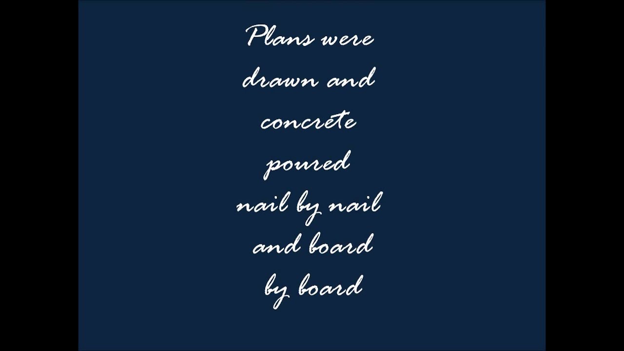 The house that built me lyrics - YouTube