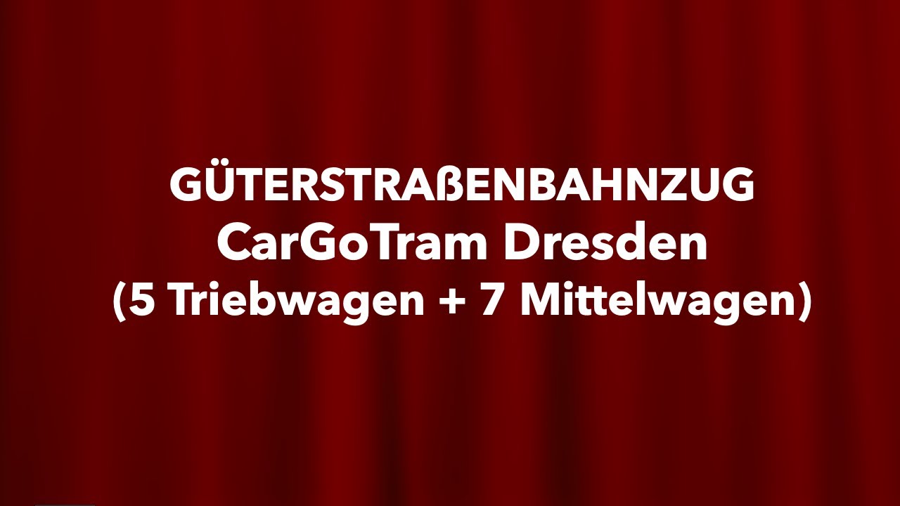 VW CarGoTram Dresden Güterstraßenbahn DVB Blaue Straßenbahn HD - YouTube