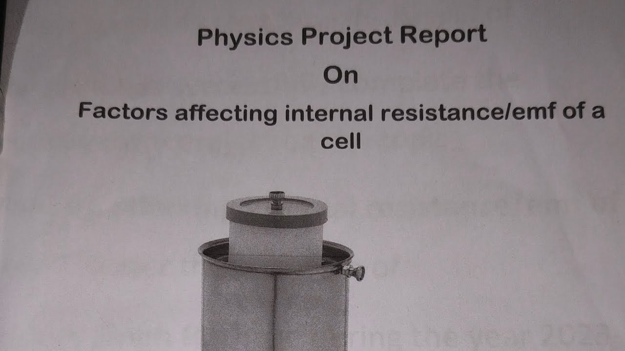 class 12 physics Investigation project report - YouTube