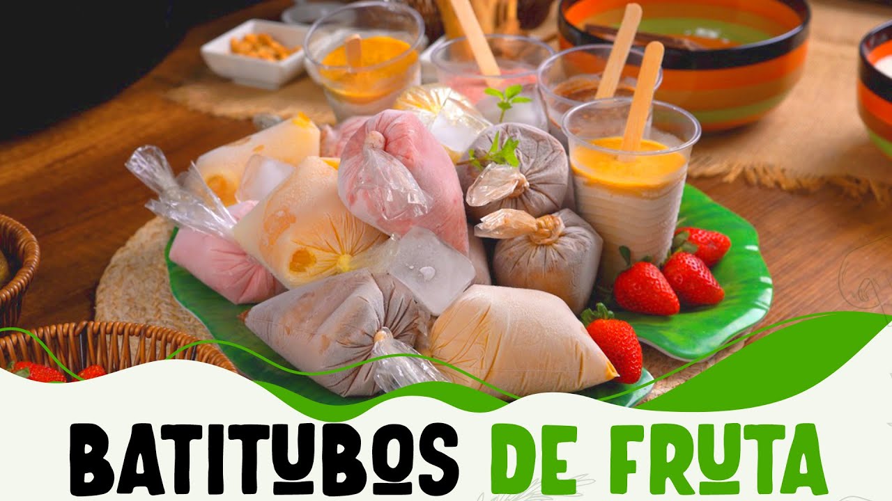 Como preparar BATITUBOS de frutas | Receta de marcianos frutas - YouTube