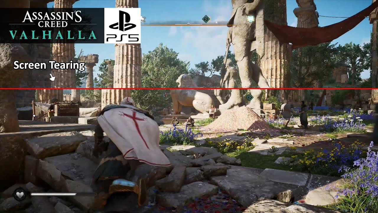 PS5 Assassin's Creed Valhalla Screen Tearing (Ver 1.2.0) - YouTube