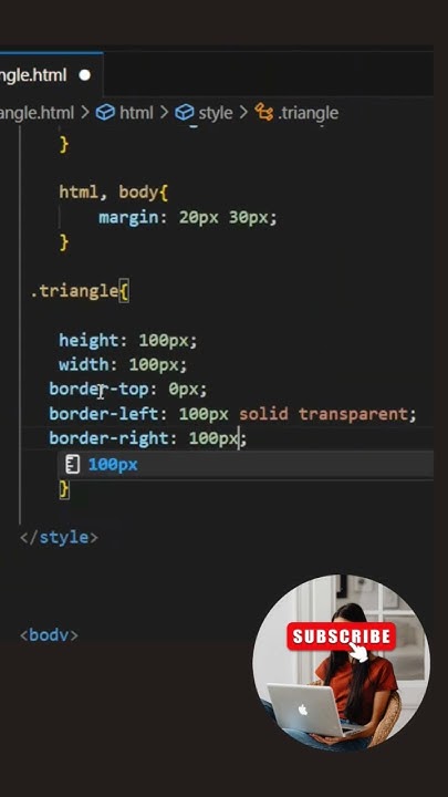 Css Tricks Triangle Shape Using Pure Css And Html Htmlcss Frontenddevelopment