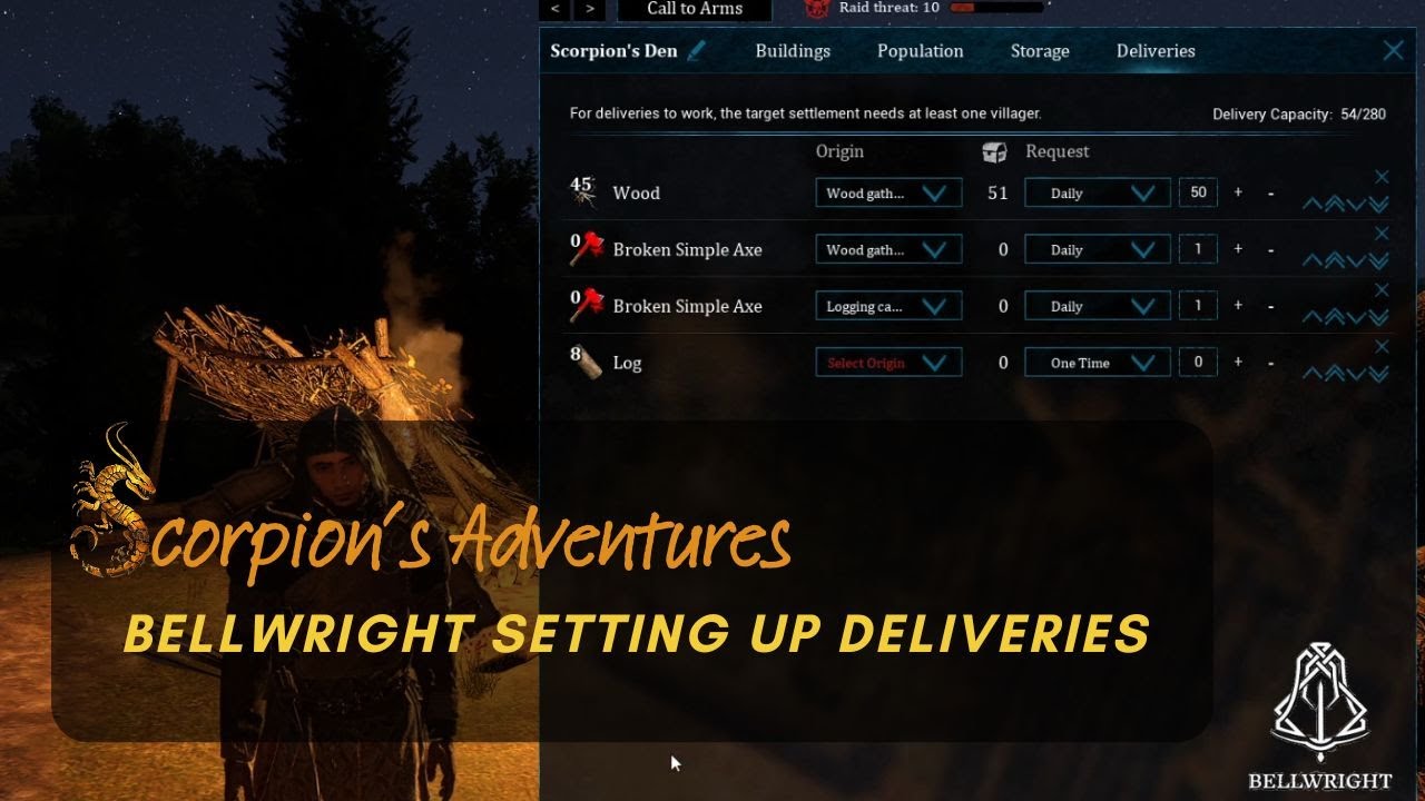 Bellwright - Setting up deliveries - YouTube