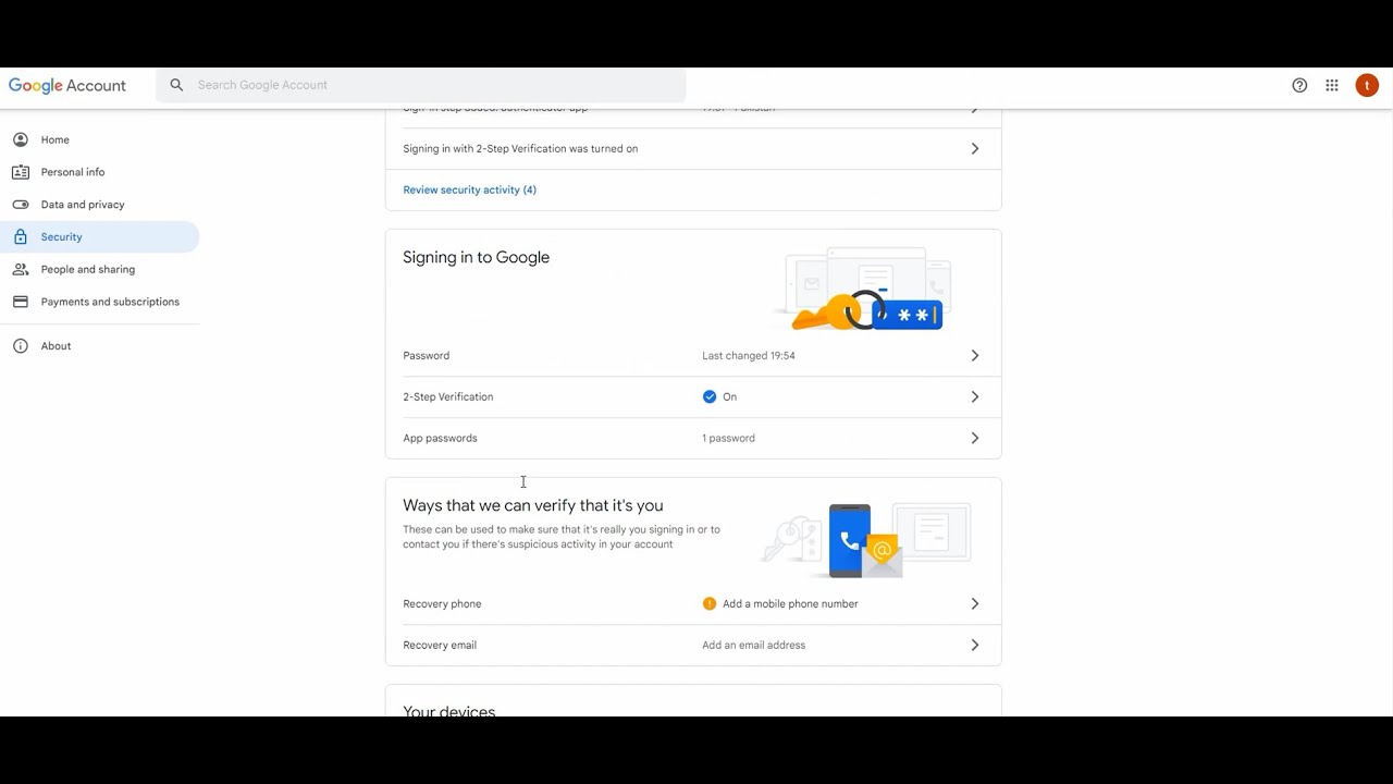 How To Open Two Factor Authentication And App Password Option In How To Open Two Factor Authentication And App Password Option In