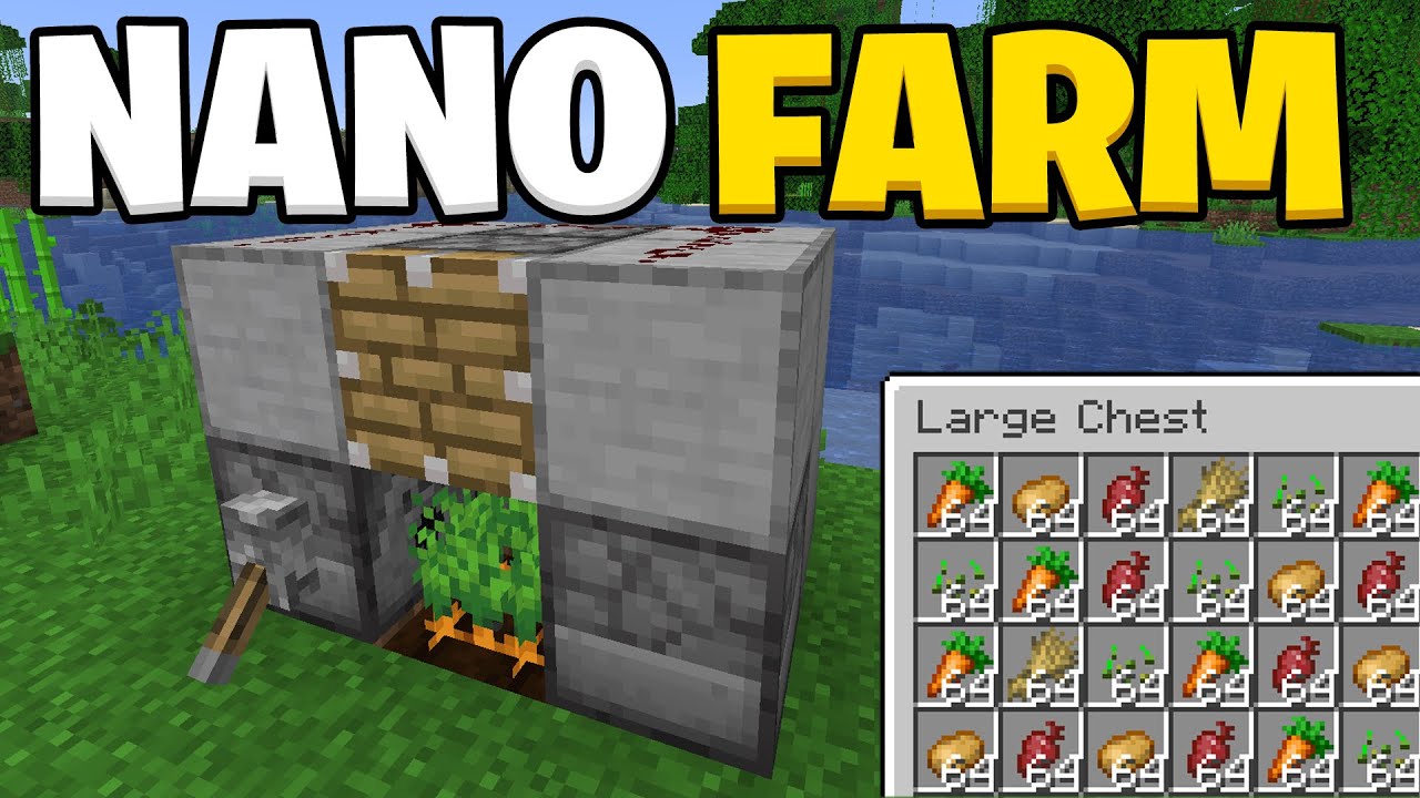 Minecraft Nano Farm Tutorial – Fastest Way to Get Crops! (Works in 1.21 ...