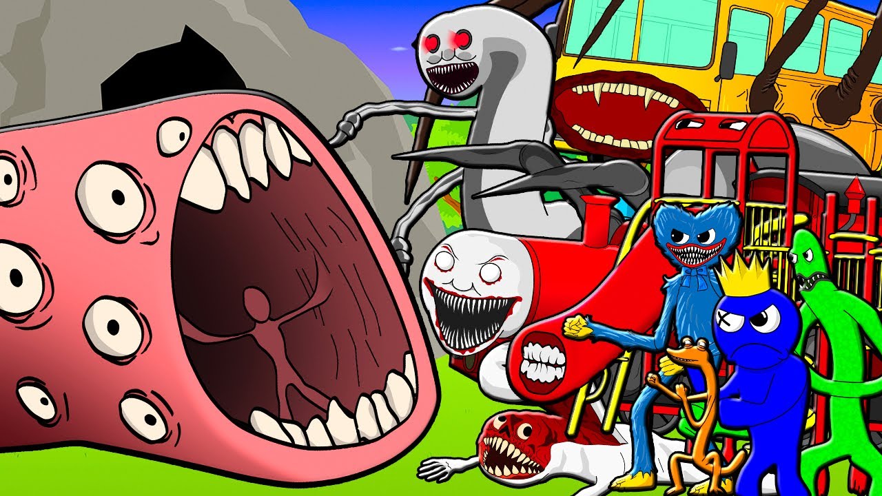 ALL SERIES TRAIN EATER VS ALL MONSTERS! EVOLUTION OF TRAIN EATER ...