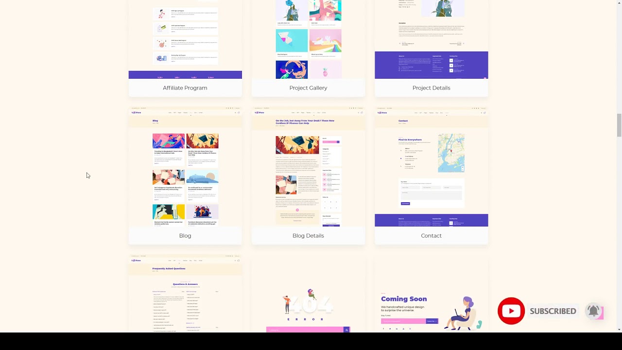 Voifone Multipurpose VOIP WordPress Theme voip wordpress saas wordpress Website Builder - YouTube