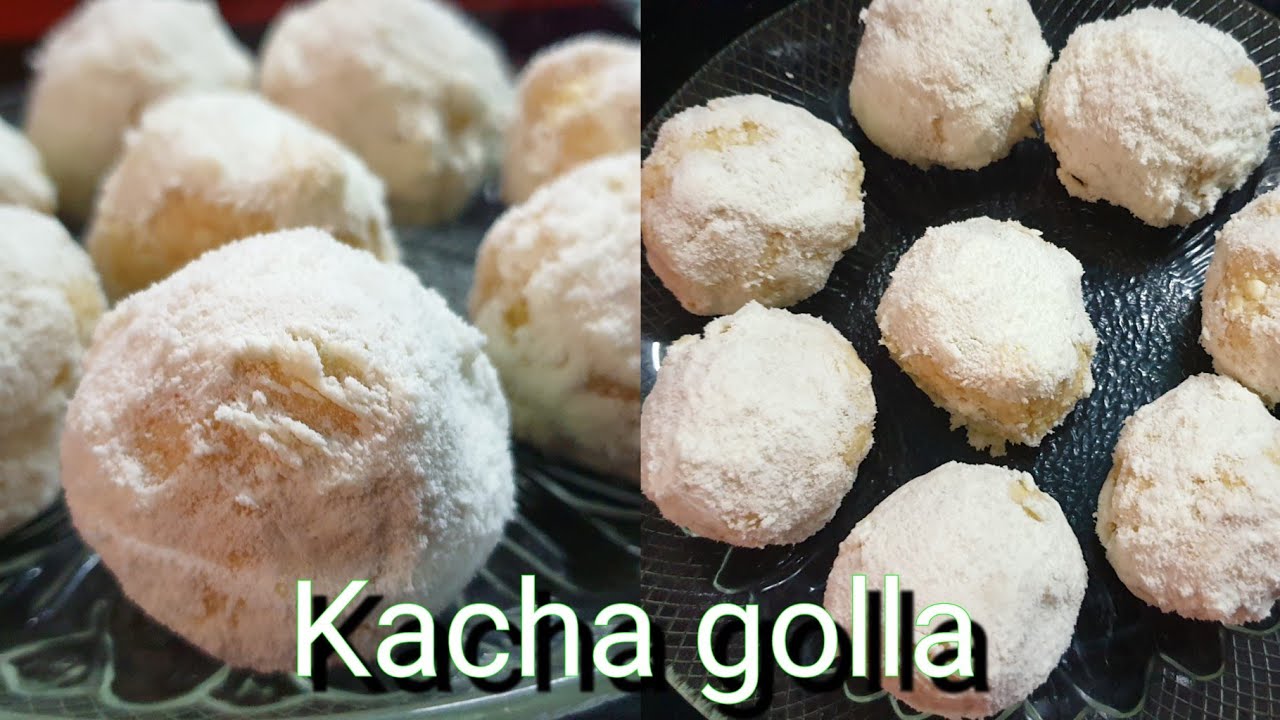 কাঁচাগোল্লা/Kacha golla/Bengali sweet made out of ricotta cheese/channa ...