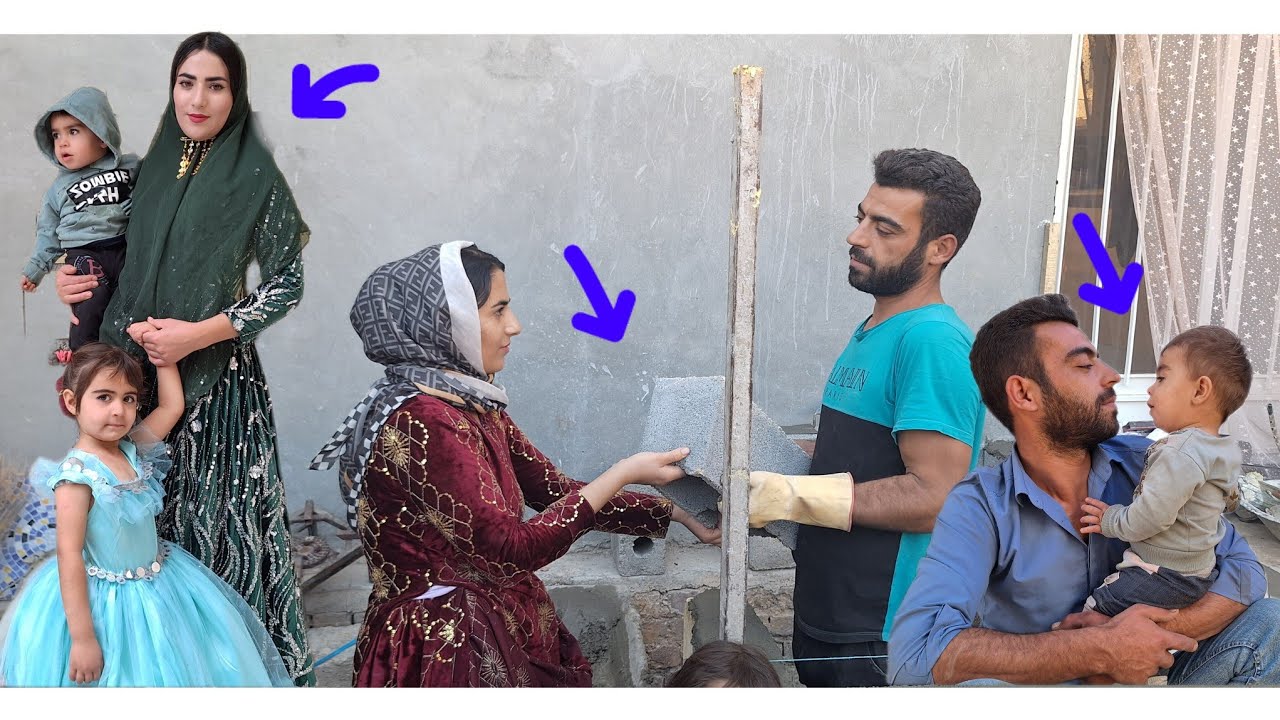 "The building of love: a house for Ziba and Hossein, where endless love ...