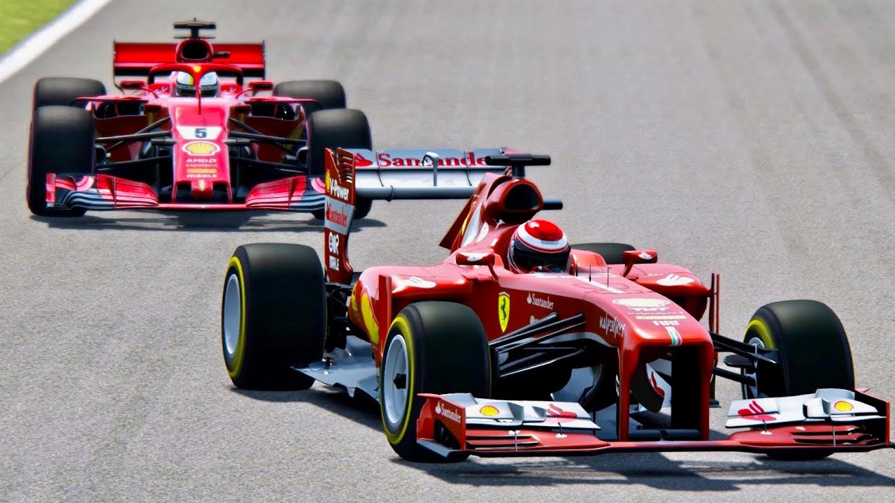 Ferrari F1 2018 vs Ferrari F1 2013 - Imola 1994 - YouTube
