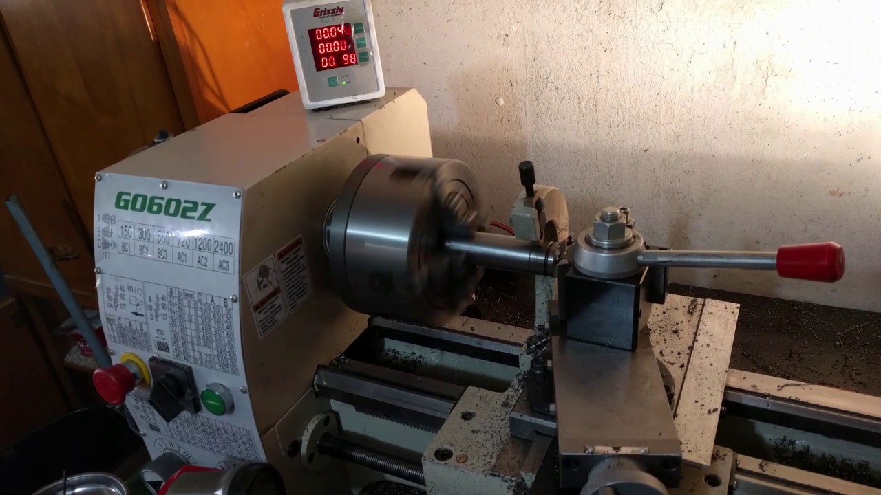Turning Dig-It 198T Bucket Pin On G0602 Lathe - YouTube