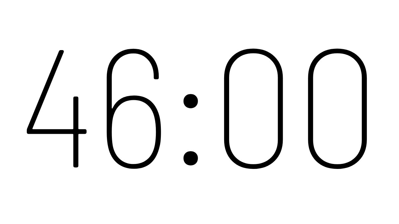 46 Minute Timer with Alarm - YouTube