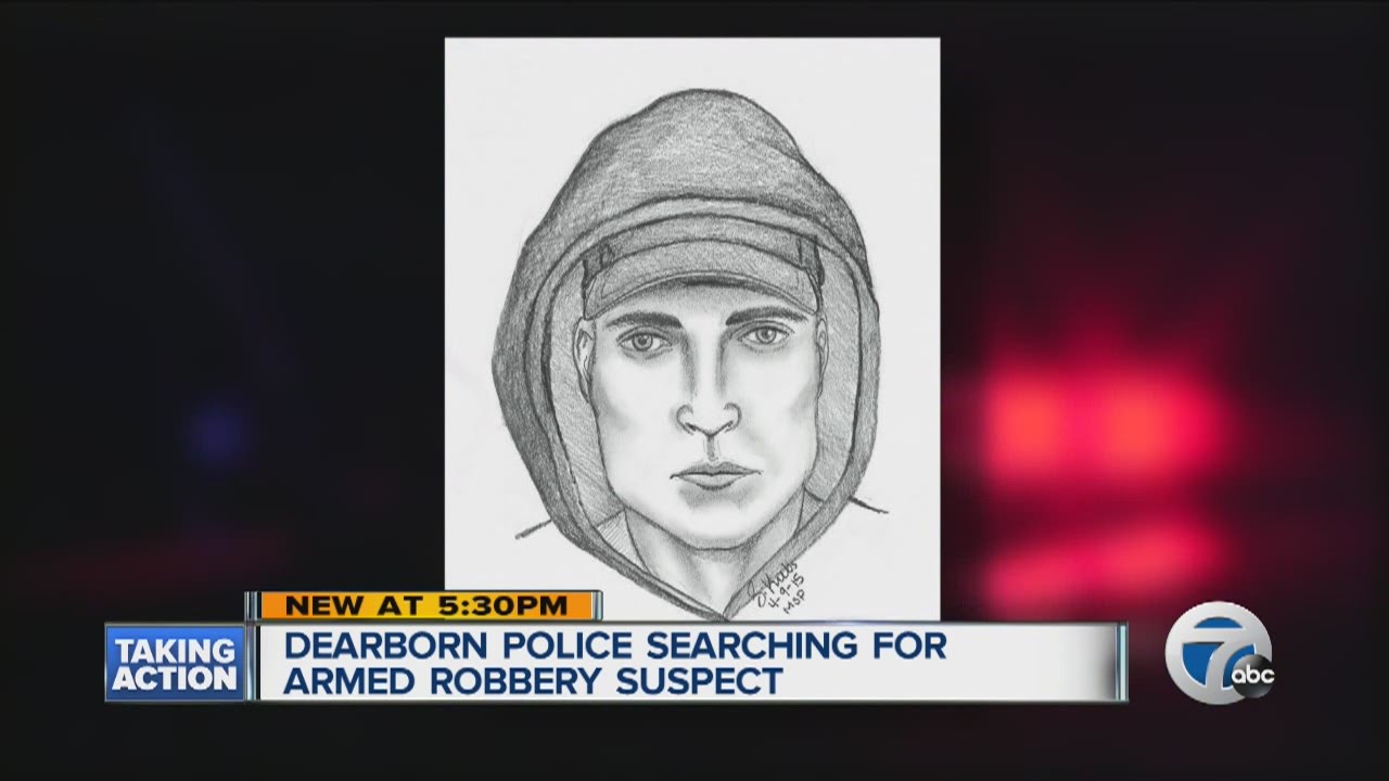 Search for armed robbery suspect in Dearborn - YouTube