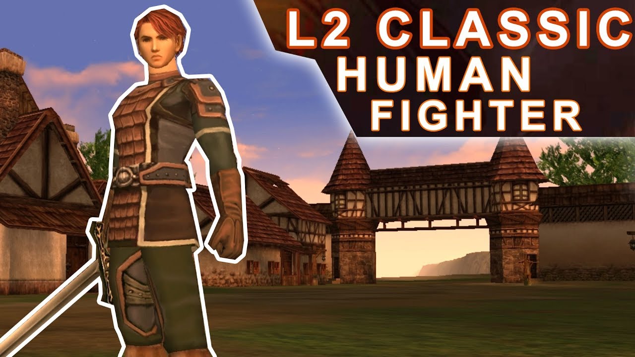 L2 Classic EU - Início de Gameplay da classe Human Fighter (Male) Vídeo ...