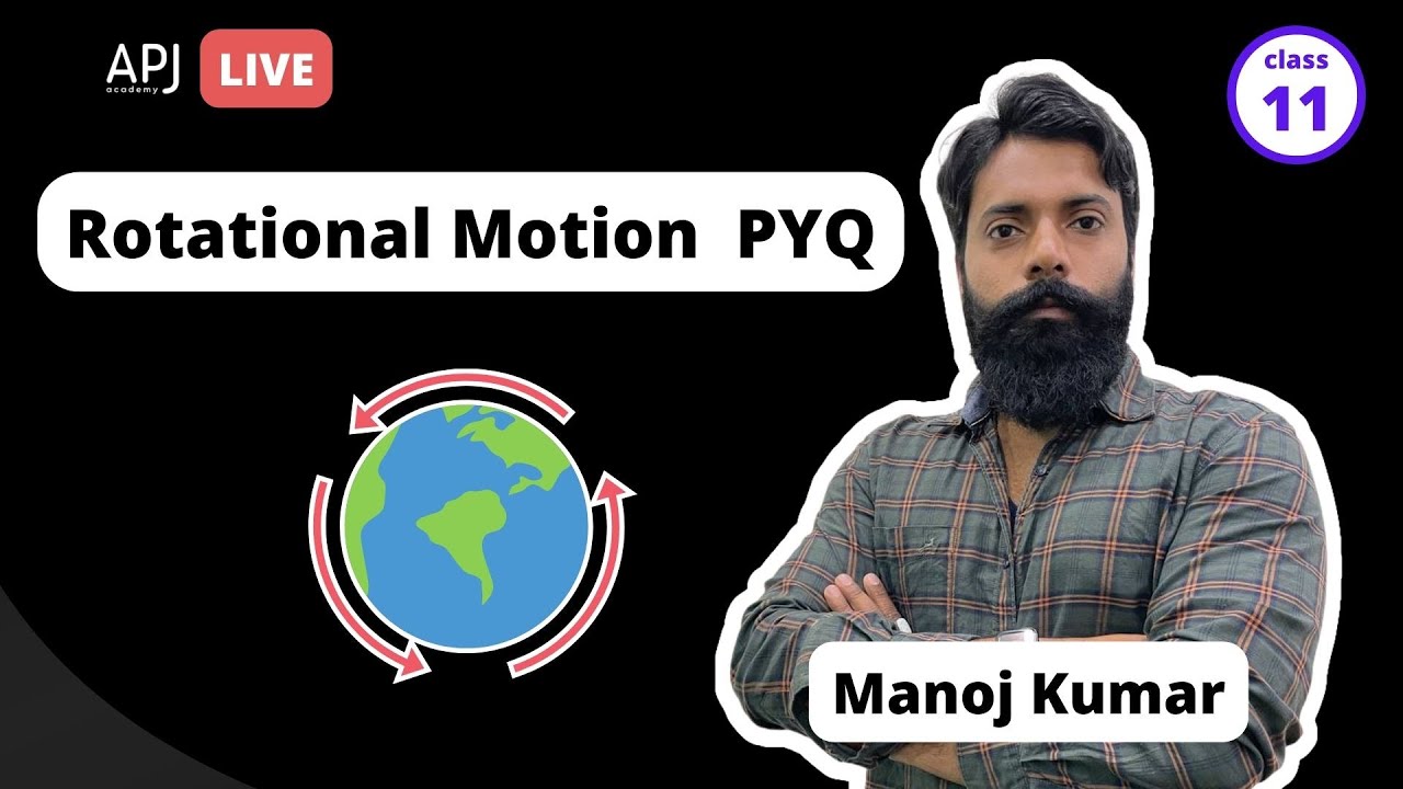 NEET: Rotational Motion NEET PYQ | APJ Academy NEET | Physics | Manoj ...