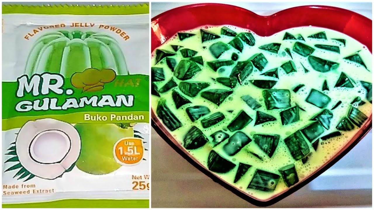 How To Make Buko Pandan Gulaman Salad ~ Mr. Gulaman - YouTube