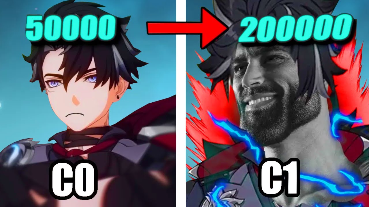 C0 VS C1 Wriothesley REALLY THAT GOOD ?! DMG Showcase & Comparison ...