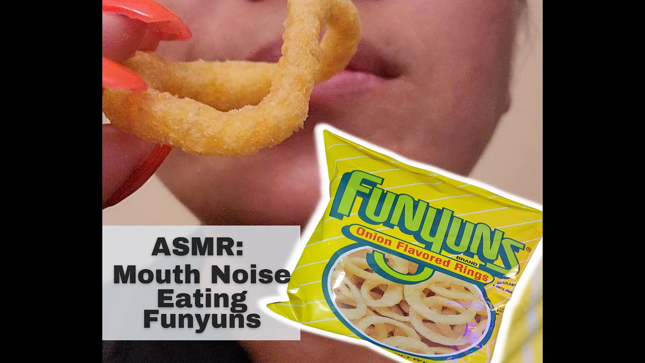 Funyuns the Original Onion Rings snacks. Eating sounds for relaxation ...