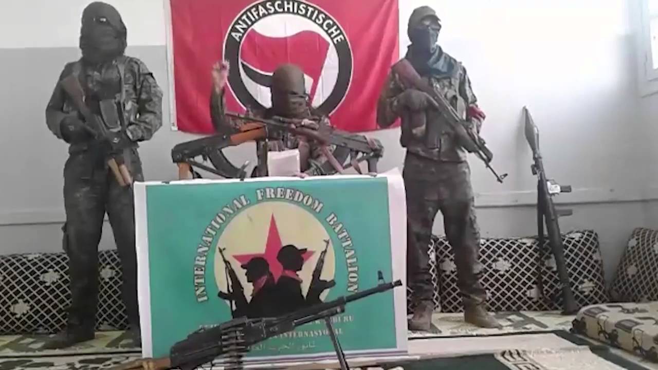 Solidarité révolutionnaire avec le Bataillon International de Libération au Rojava ! - YouTube