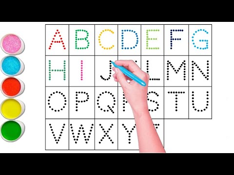 Write the alphabet along the dotted lines for kids | ABCD for Kids ...