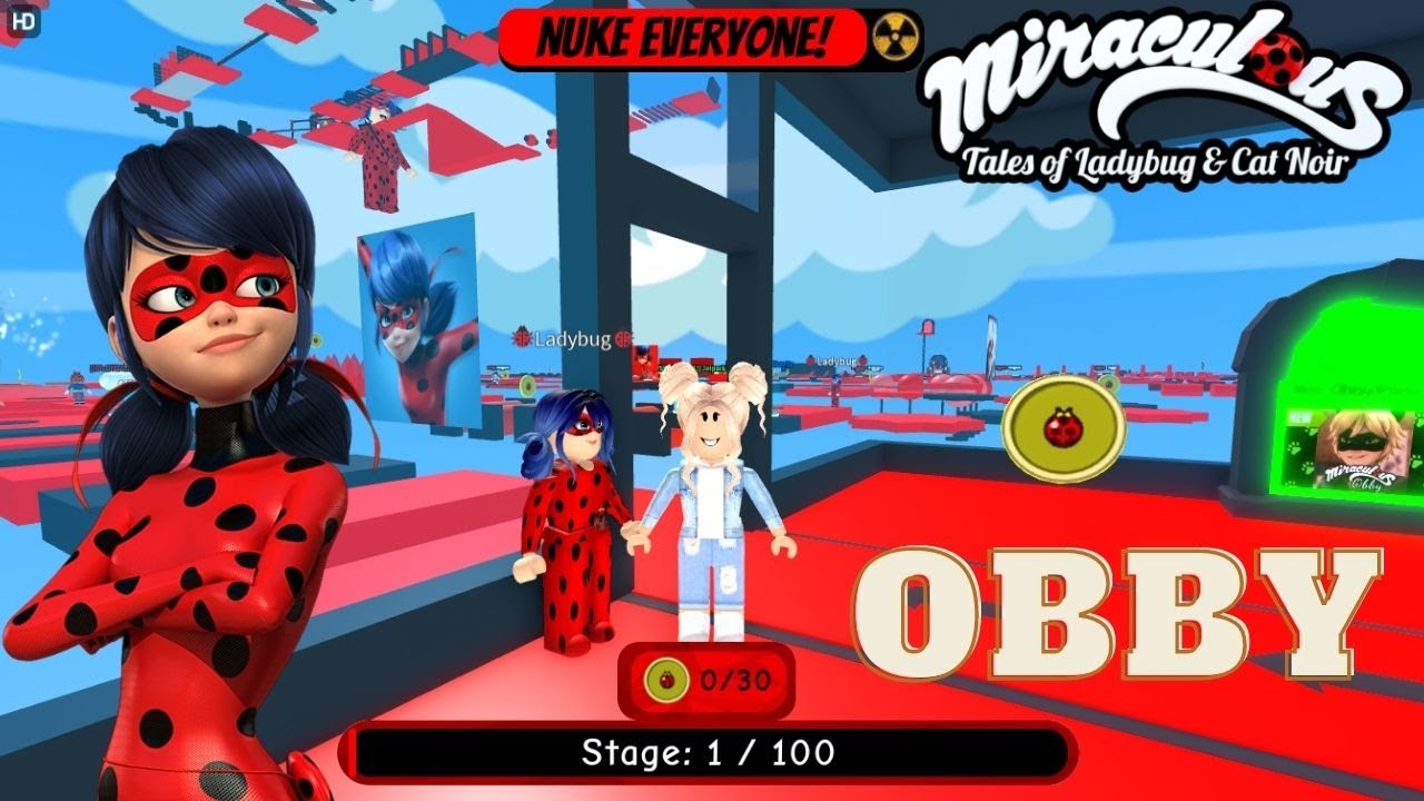 ROBLOX Jugamos el OBBY de LADYBUG y Coleccionamos Monedas - YouTube