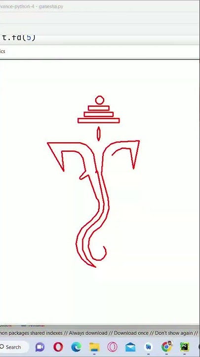 Ganpati Design Using Python Turtle #shorts - YouTube