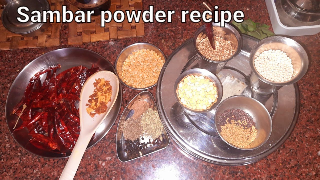South-Indian style-Sambar powder Recipe/spice powder/B2B kitchen - YouTube