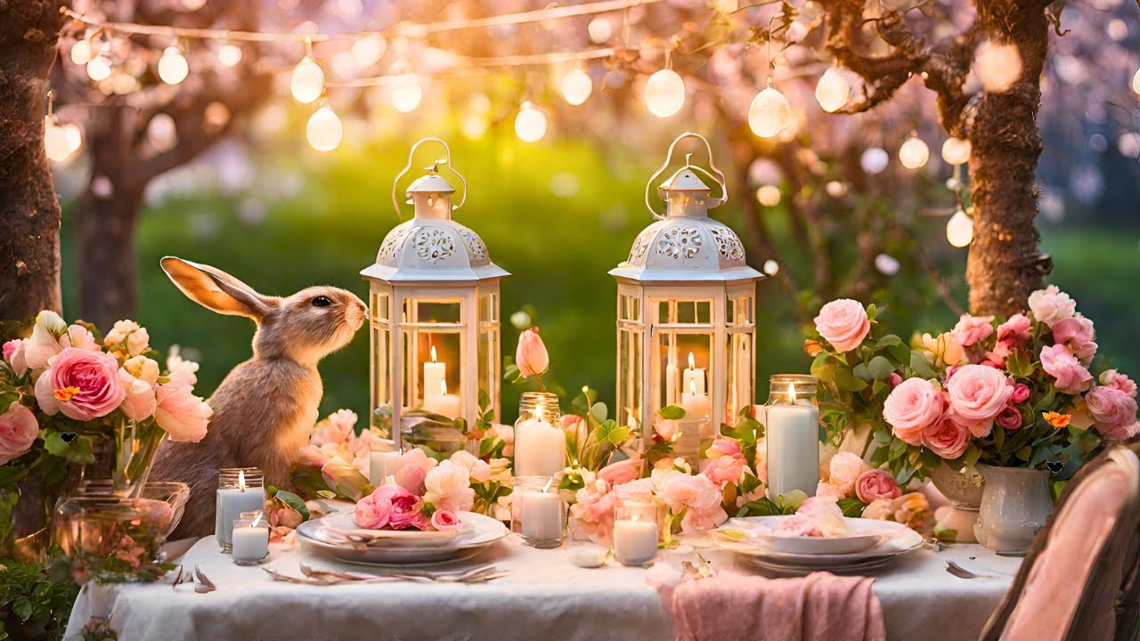 Perfect Easter Jazz Ambience🐇Easter Playlist Coffee Shop☕️Cozy Jazz ...