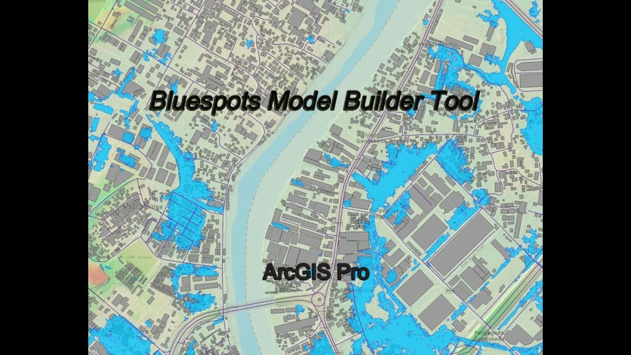 Assess and map the flood inundation using Bluespot model builder tool ...