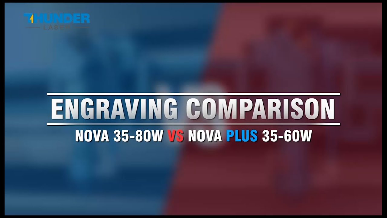 Laser CO2 mod. THUNDER NOVA PLUS - Comparazione THUNDER NOVA (www.plastitech.it) - YouTube