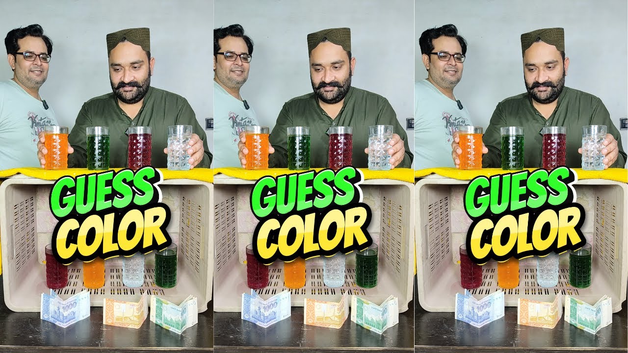 Guess the Colors Full Drink Challenge - YouTube