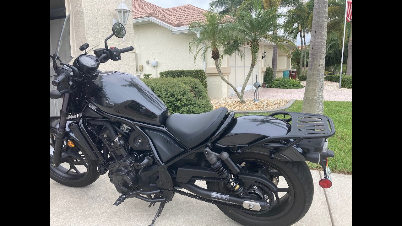 Honda Rebel 1100 Rear Rack - YouTube