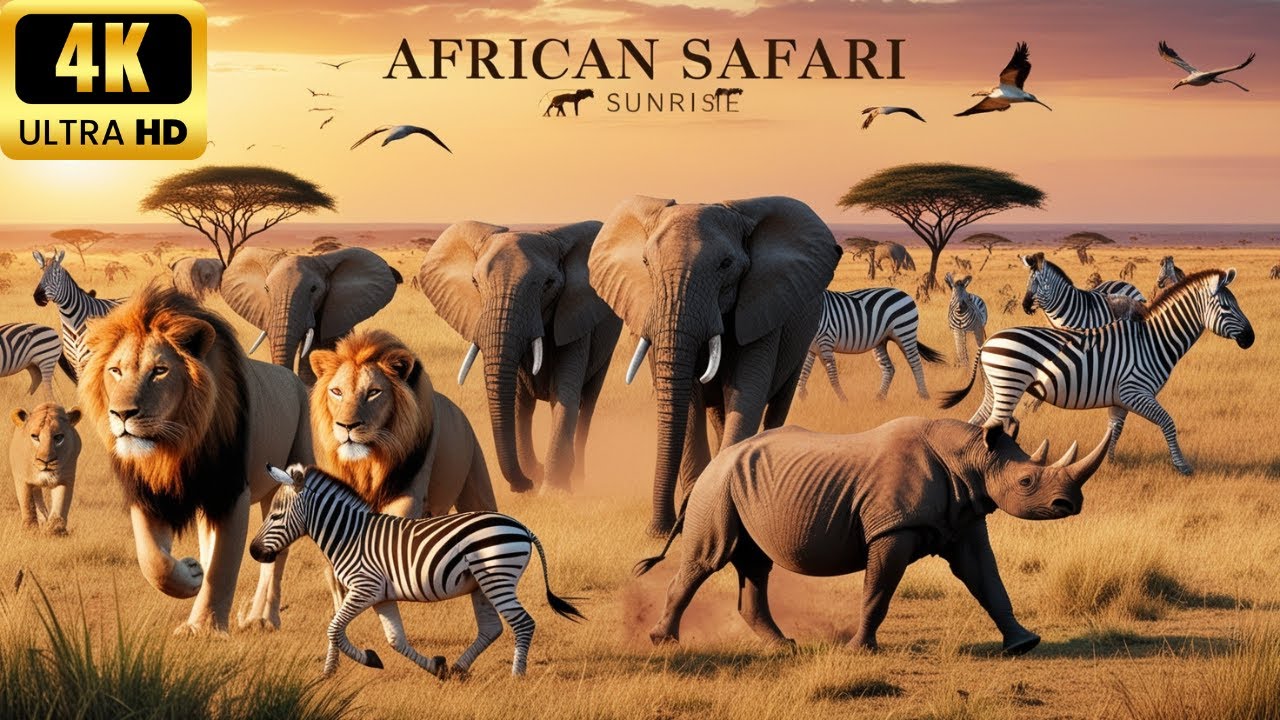 🦁🐘😱 Experience the Ultimate African Safari Adventure in Stunning 4K! 🐾🔥 ...