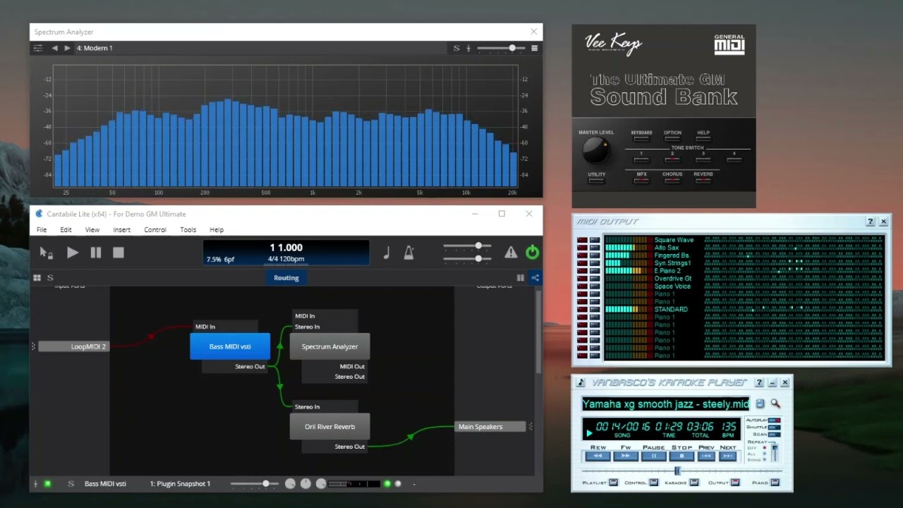 Yamaha XG Smooth Jazz - Steely, Demo Ultimate GM Soundfont SF2 - YouTube