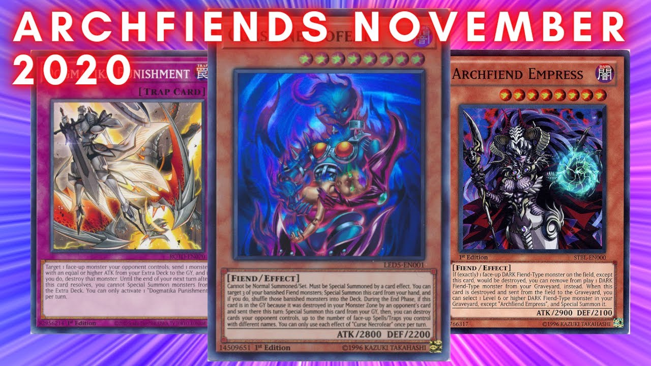 Competitive Archfiend Deck 2020 - Yu-Gi-Oh! Post Phantom Rage November ...
