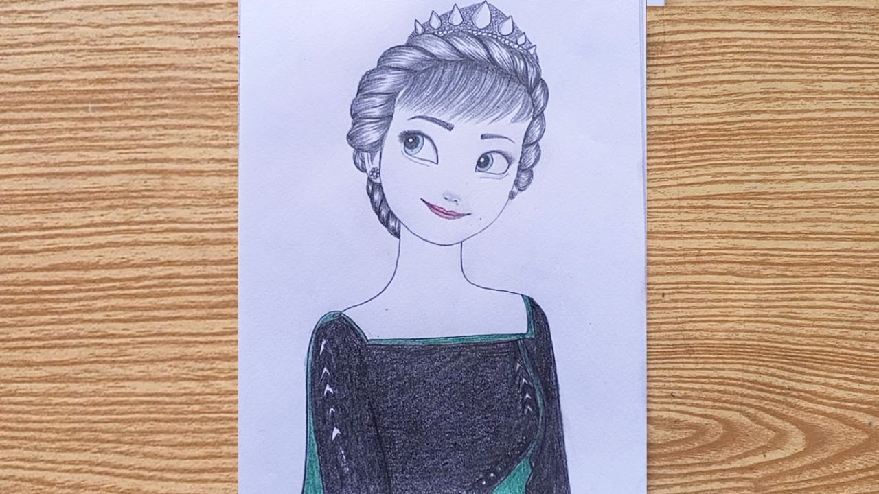 Easy Way To Draw Anna | Step By Step Tutorial | Pencil Drawing - YouTube