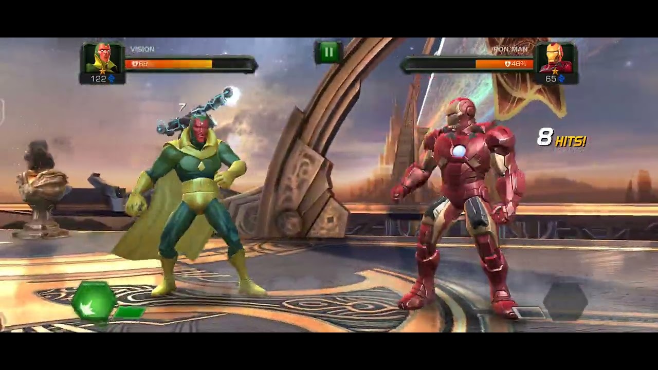 vision vs iron man (Marvel contest of champions game)#ironman #vision # ...