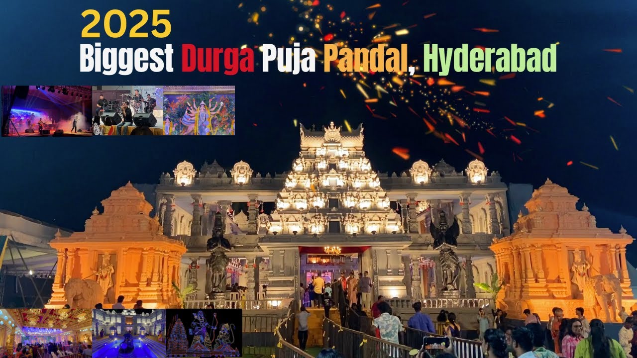 Durga Puja in Hyderabad 2025 | Biggest Durga Puja Pandal Secunderabad ...