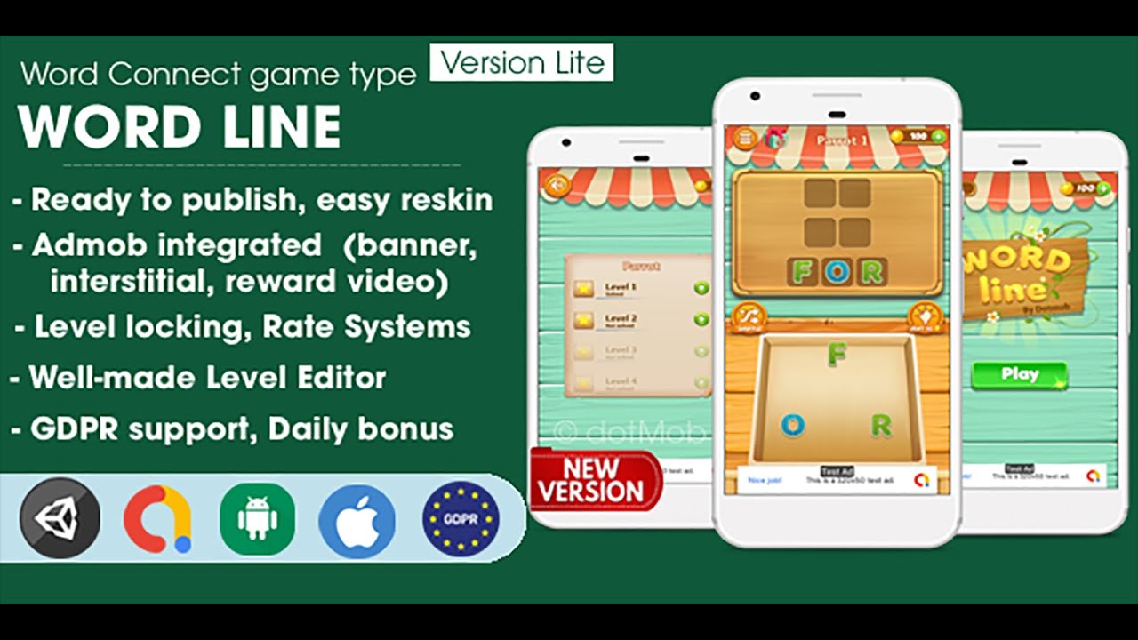 Word Line Puzzle - Unity Template Project - YouTube