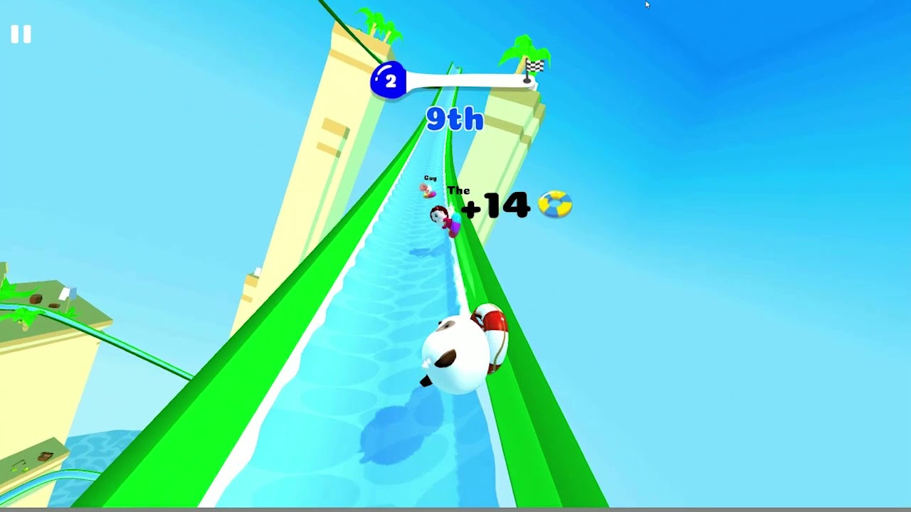 Aquapark Slide V2 game made with Unity 3D - YouTube