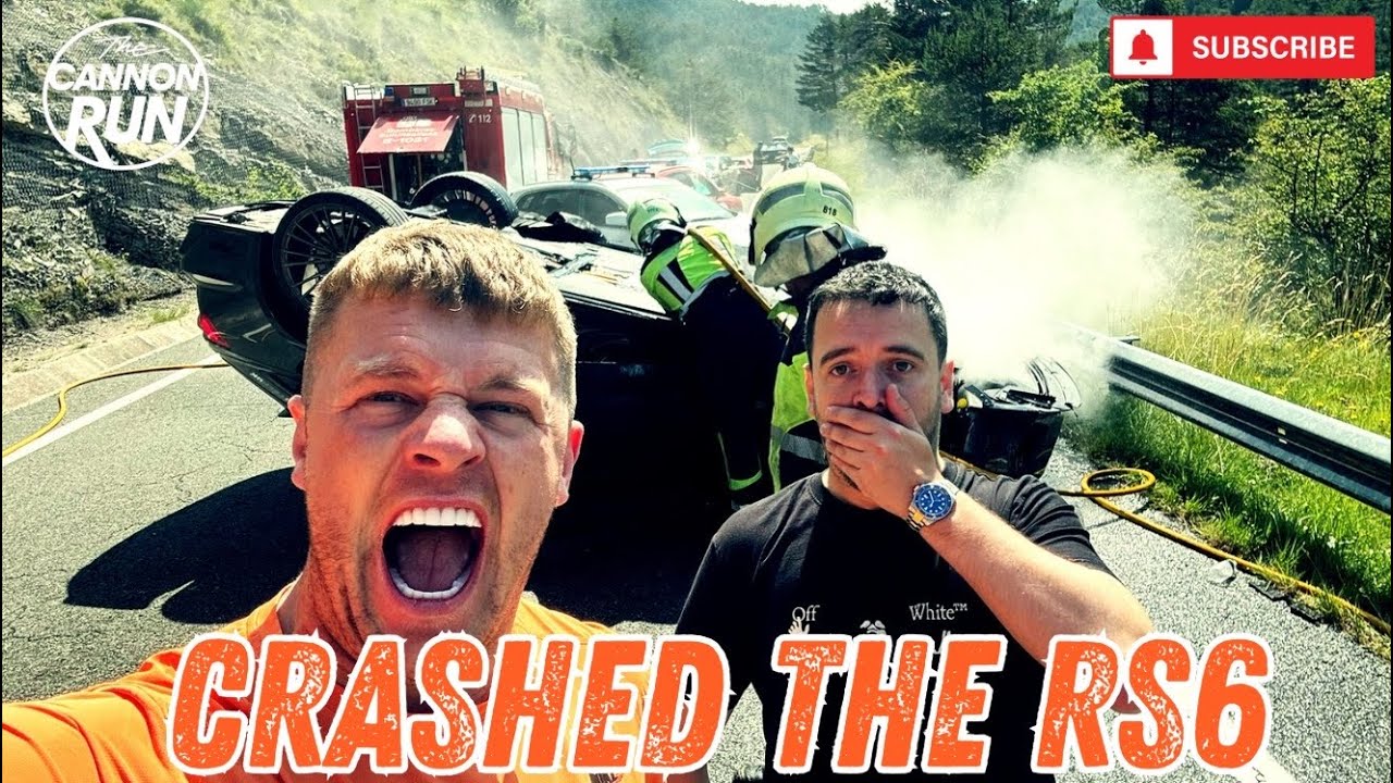 RS6 CRASHES ON THE CANNON RUN - YouTube