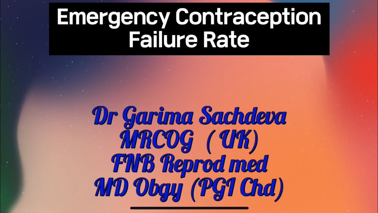 Emergency contraceptive pill | Failure Rate | E-pill | I- pill | part 3 ...