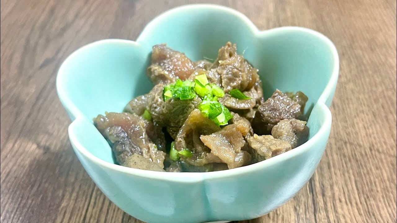 Japanese style pub Izakaya recipe Stewed Beef tendon and Konjac with ...