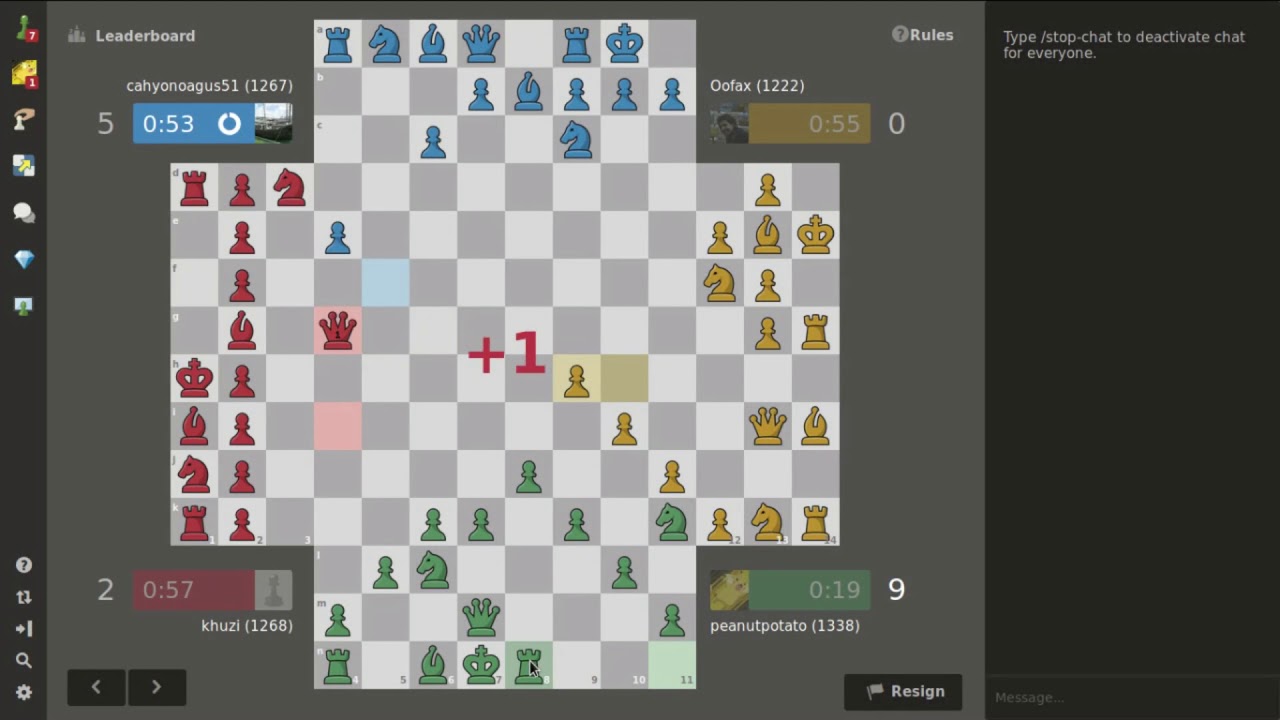 4 player chess #4: so little time! - YouTube