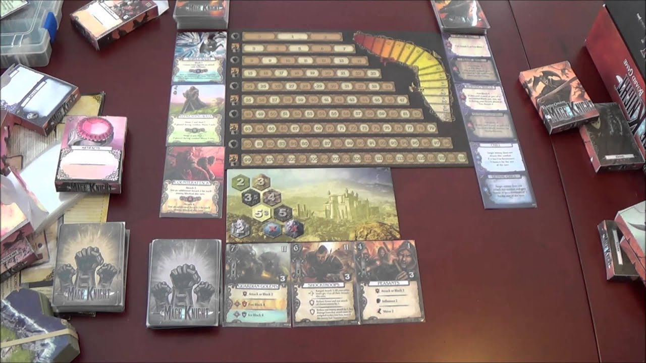 Mage Knight Solo Conquest - Intro and setup - YouTube