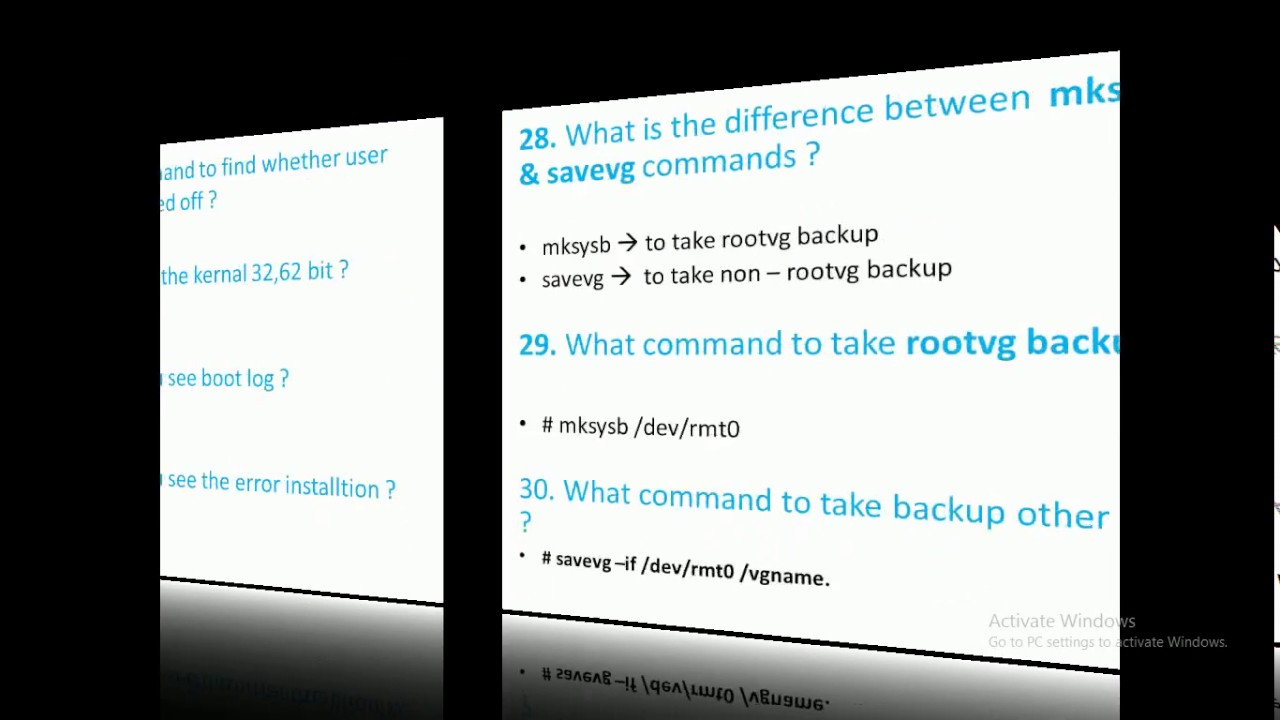 IBM AIX interview questions and answer - YouTube