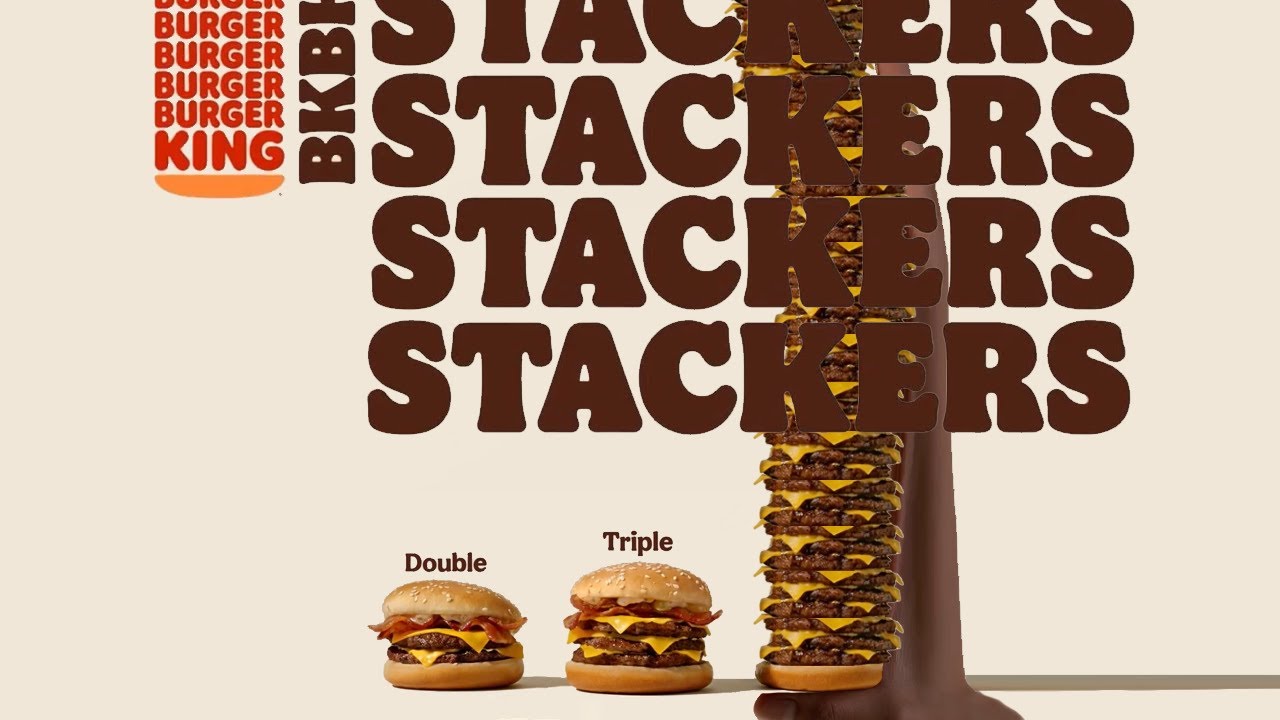 BK Stackers ad but he does this for an hour - YouTube