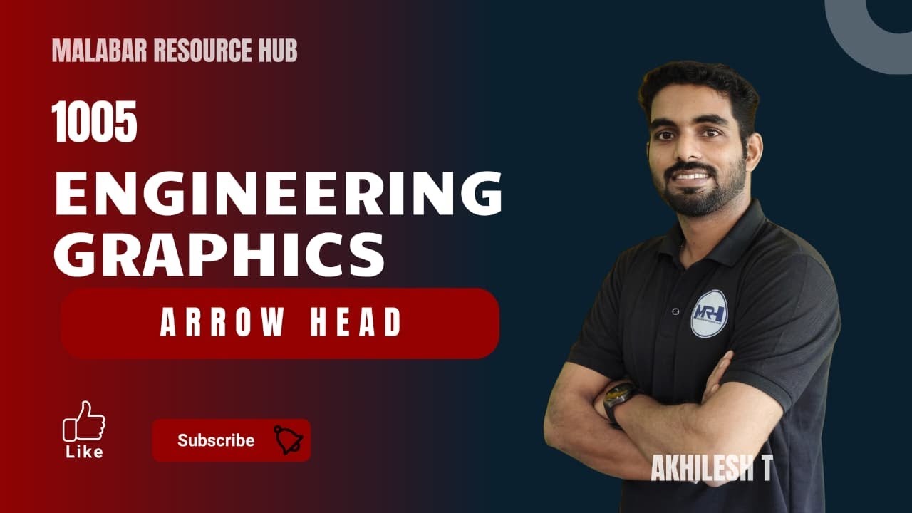 1005 | Arrow head | Engineering Graphics - YouTube