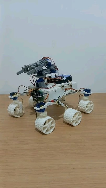 3D printed Mars Rover + robotic arm #diy #robotics #robot #esp32project #esp32 #3dprinter # ...