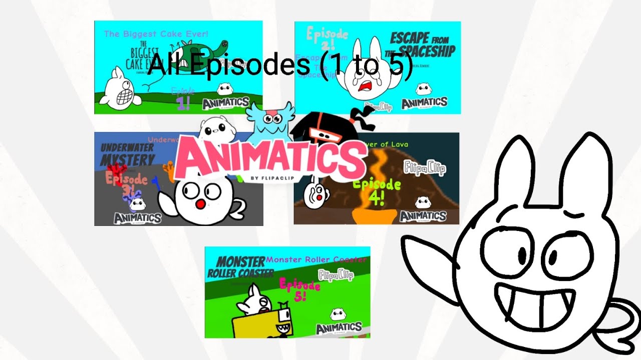 FlipaClip Animatics (All Episodes 1 to 5) - Compilation - YouTube